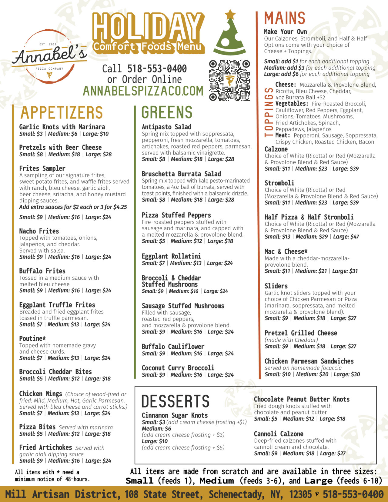 Annabel’s Pizza Co. Serves Up Comfort Foods This Holiday Season | White ...