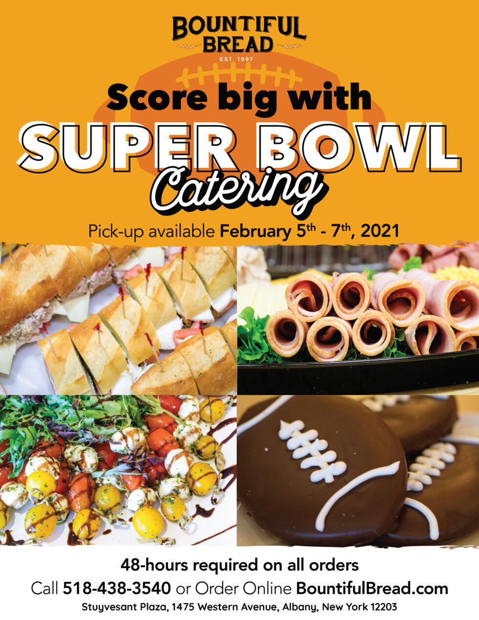 Bountiful Bread Game-Time Catering | White Management